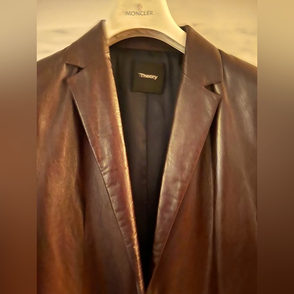 Theory | Jackets & Coats | Theory Leather Jacket | Poshmark